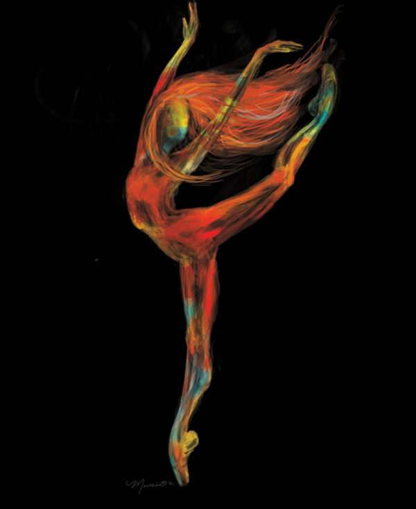 Bold Dancer Art, Dance, Digital Painting - Monica Yother